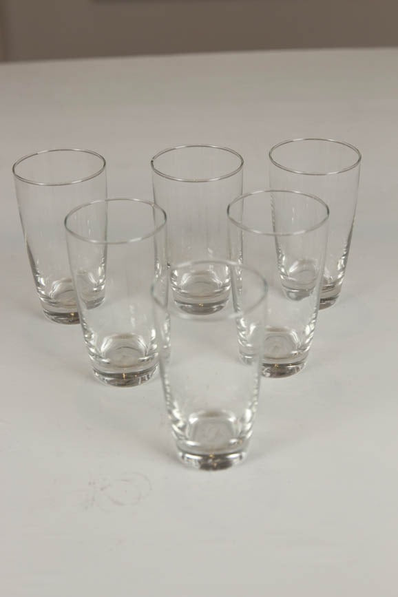 set of 6 plain water glass/decoration piece. – GS Productions